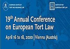 19th Annual Conference on European Tort Law - ABGESAGT !! - Zentrum für ...
